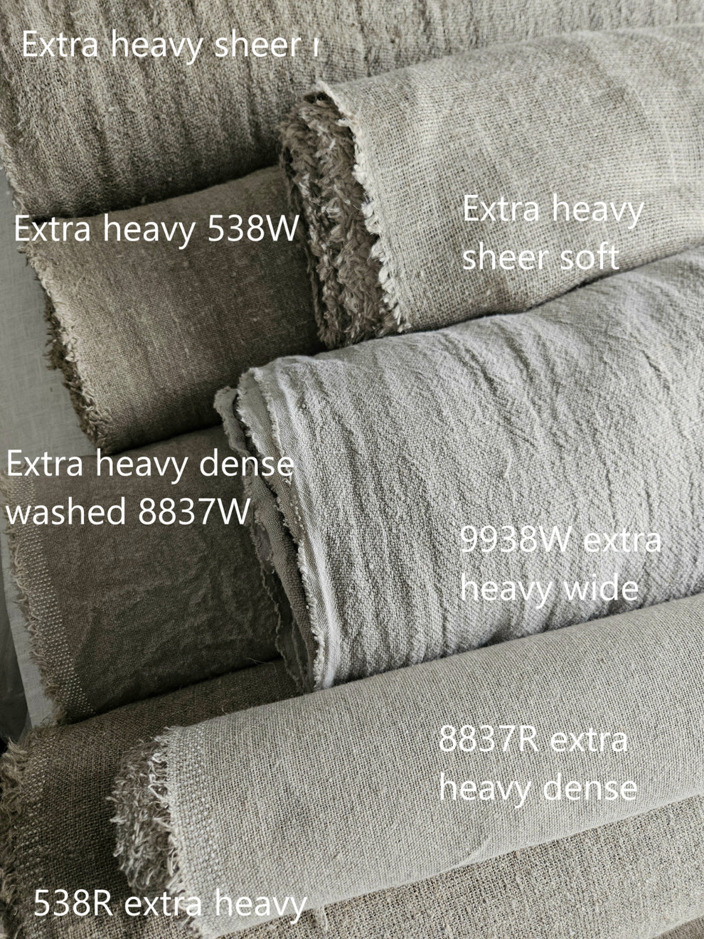 Extra heavy natural linen fabrics – LITHUANIAN LINEN
